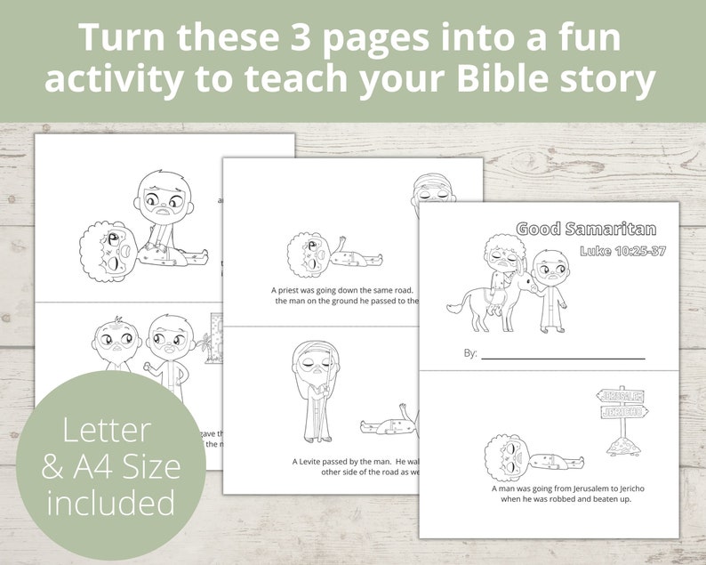 Good Samaritan Craft, Parables of the Good Samaritan, Parables of Jesus ...