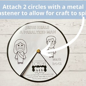 Jesus Heals a Paralyzed Man, Bible Story Craft, Sunday School Activity ...