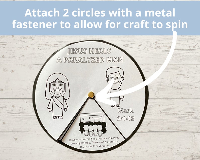 Jesus Heals a Paralyzed Man, Bible Story Craft, Sunday School Activity ...