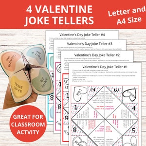 Valentines Day Cards for Kids, Jokes for Kids, Fortune Teller, Cootie ...