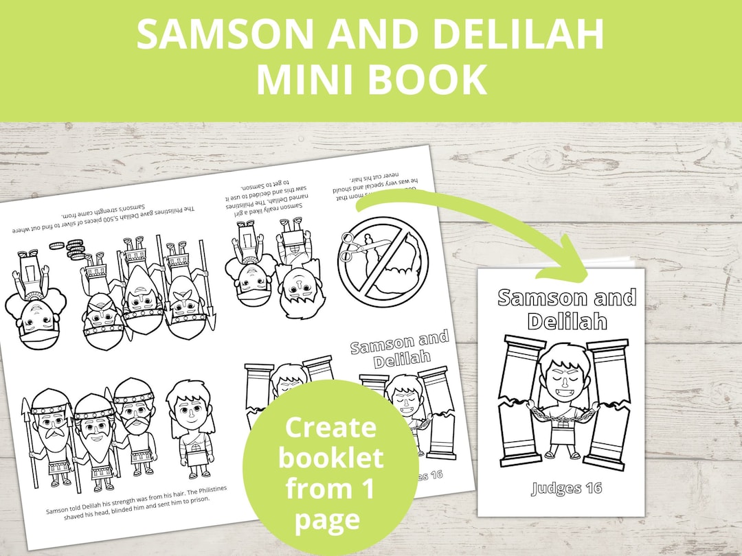 Samson and Delilah, Samson Bible Activities, Preschool Bible ...