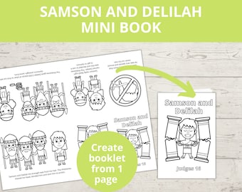 Samson Bible Bingo L Samson and the Philistines Bible Story L Sunday ...