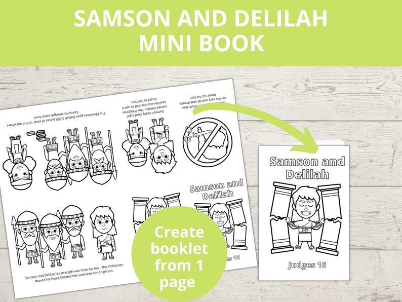Samson and Delilah, Samson Bible Activities, Preschool Bible ...