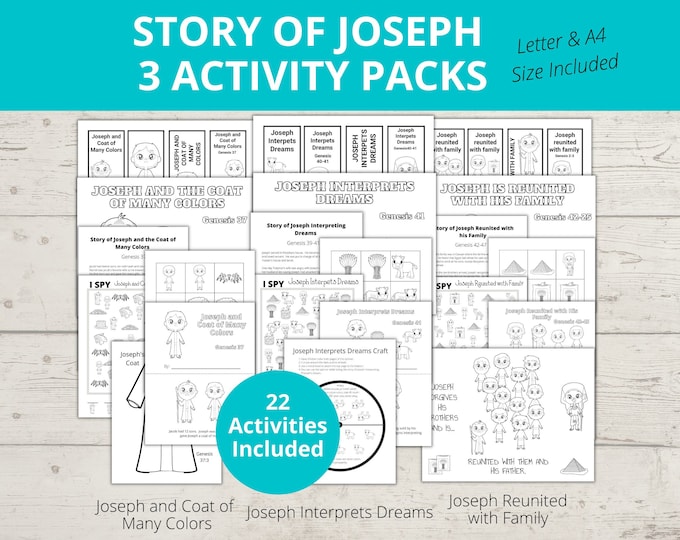 Jacob and Esau, Bible Story for Kids, Sunday School Activity, I Spy ...