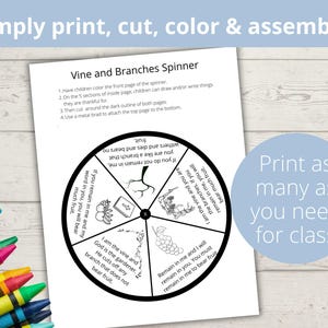 I Am the Vine, I Am the True Vine Sunday School, John 15, Bible ...