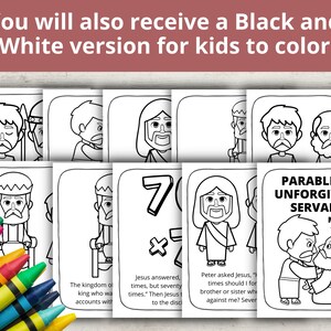 Parable of Unforgiving Servant, Bible Crafts for Kids, Church Bulletin ...