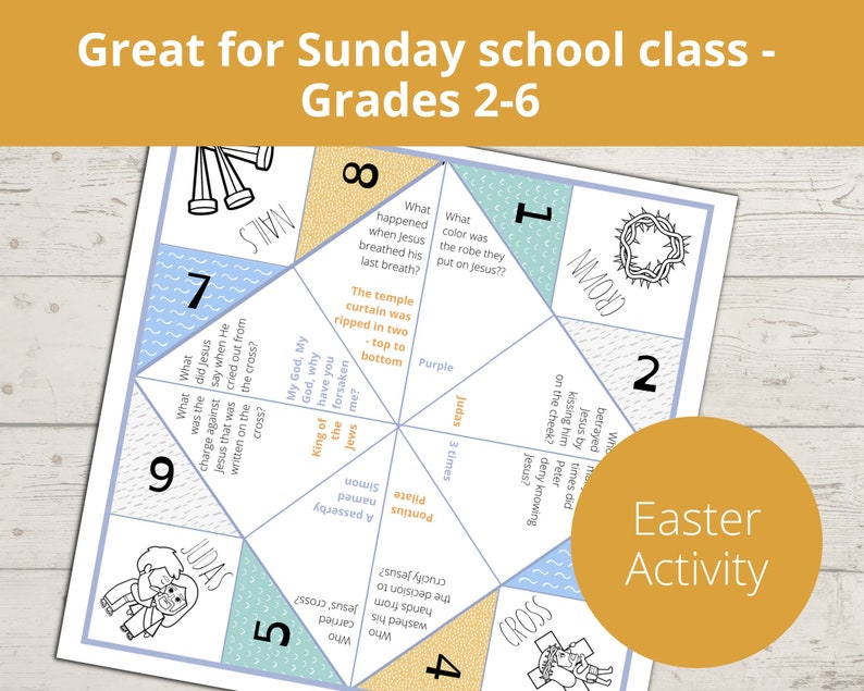 Crucifixion on the Cross, Easter Story Activity, Holy Week Activity ...