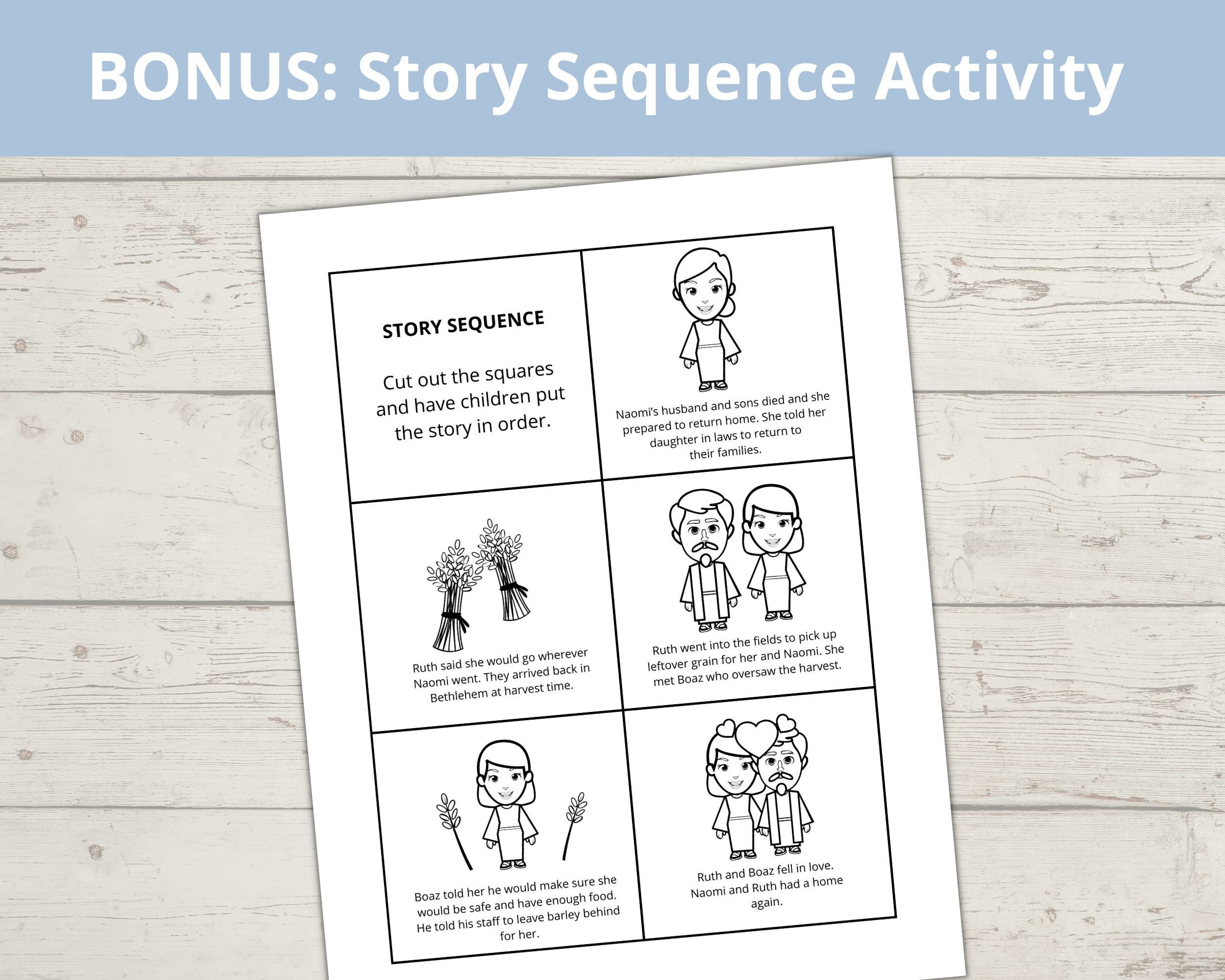 Ruth and Boaz, Ruth and Naomi, Sunday School Activities, Kids Bible ...