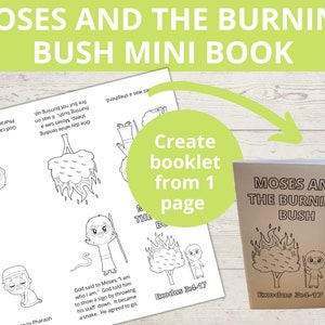 Moses and the Burning Bush Sunday School Craft Old Testament | Etsy