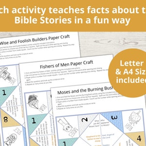 Bible Cootie Catcher, Cootie Catcher for Kids, Bible Story for Kids ...