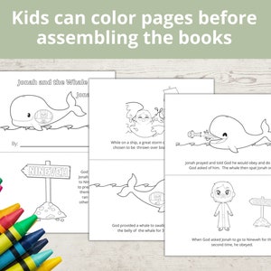 Jonah and the Whale, Sunday School Activities, Bible Story Coloring ...