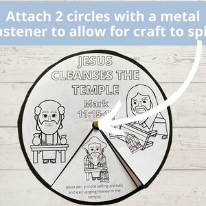 Jesus Cleanses the Temple, Sunday School Craft, Bible Story Activities ...