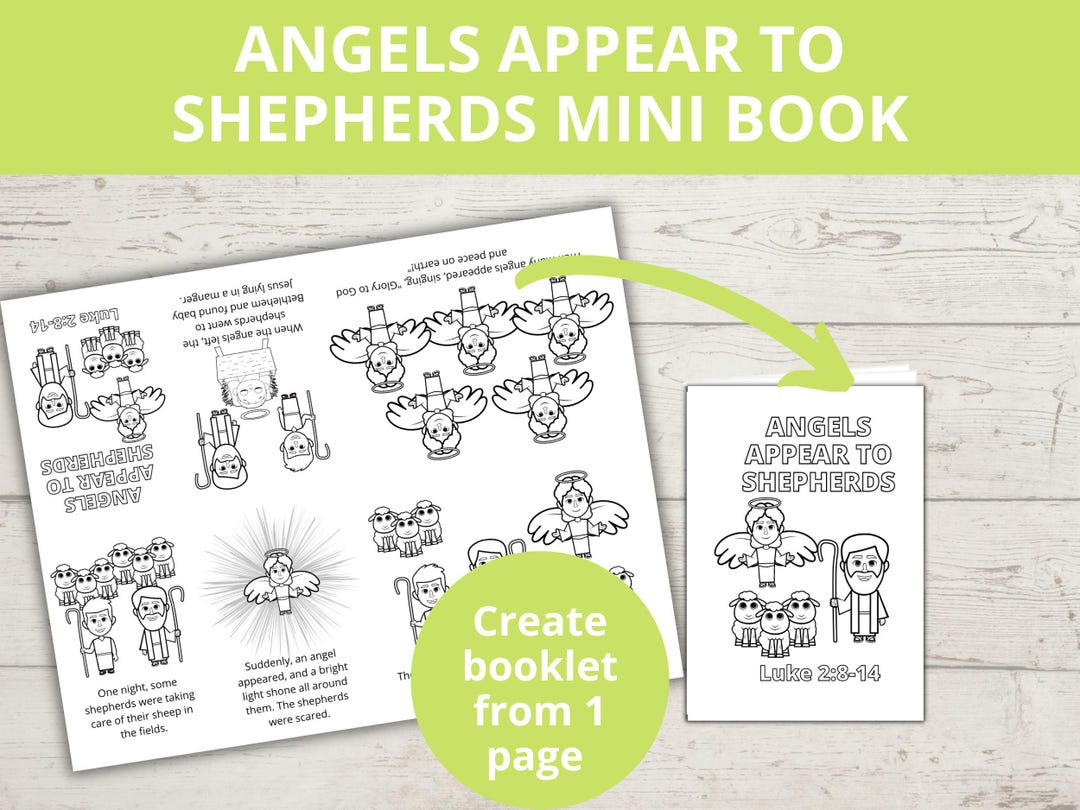 Angel Appear to Shepherds, Christmas Nativity, Sunday School Activities ...