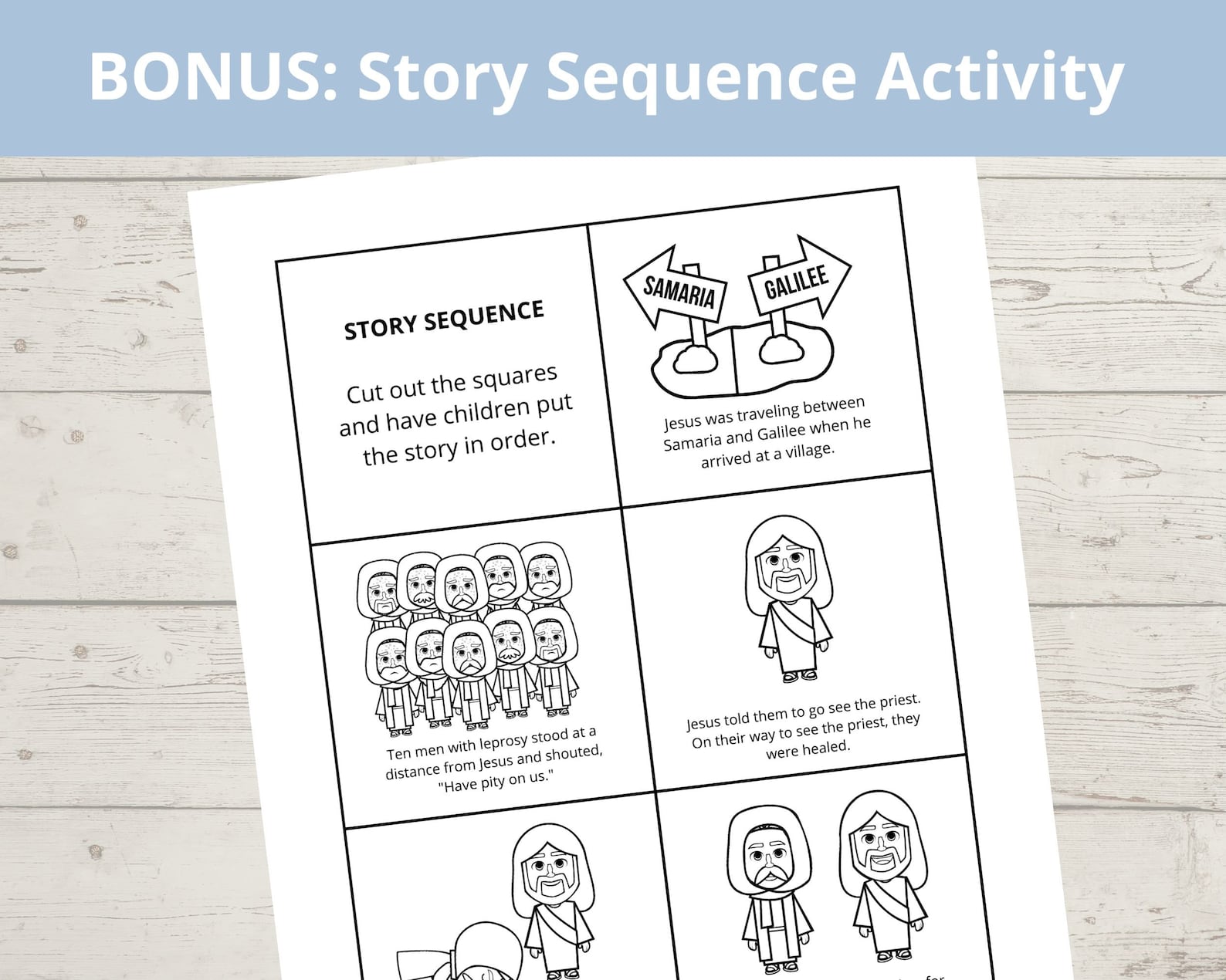 Ten Lepers, Sunday School Craft, Bible Story Activities, Jesus Miracles ...