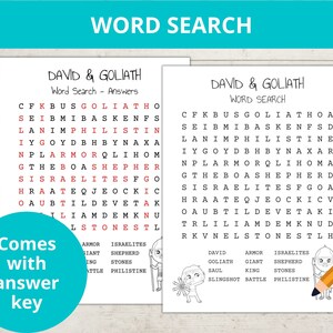 David and Goliath Bible Story Activities, Sunday School Crafts ...