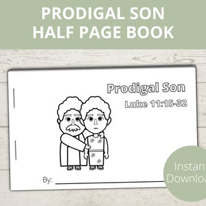 Prodigal Son Craft, Parables of Jesus Printable, Prodigal Son Parable ...