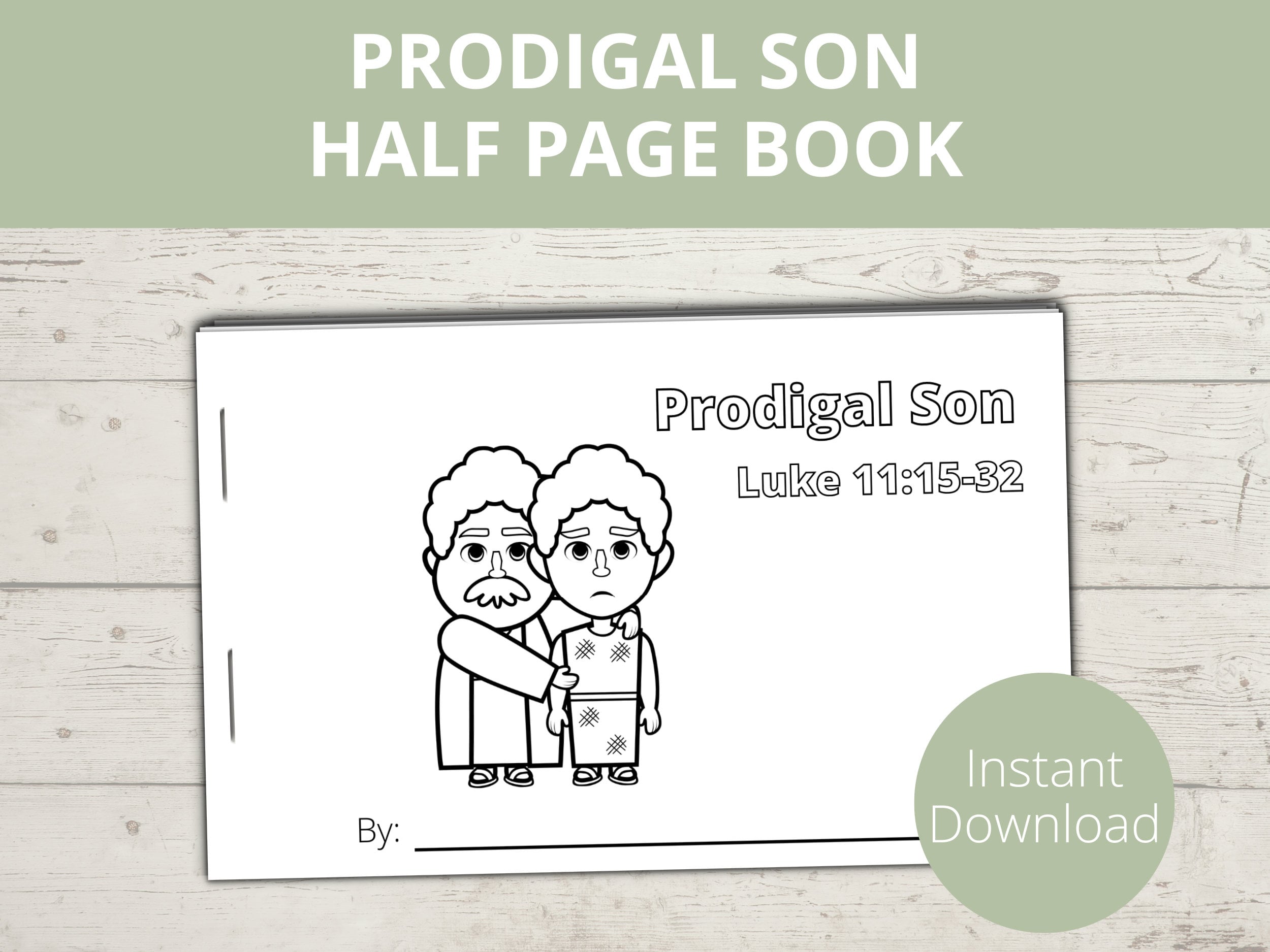Prodigal Son Craft, Parables of Jesus Printable, Prodigal Son Parable, Bible Story Activity ...