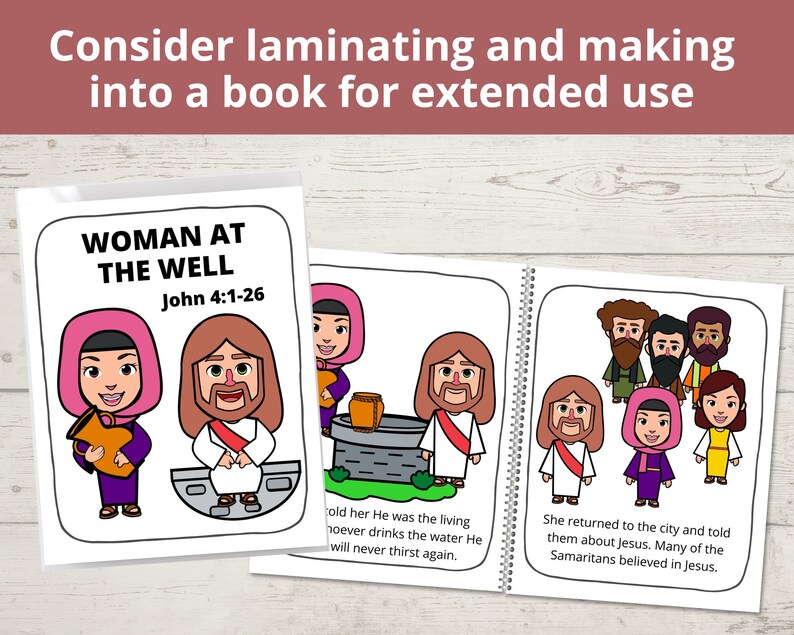 Woman at the Well, Samaritan Woman, Bible Story Lessons, Morning Basket ...