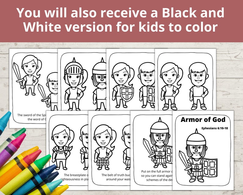 Armor of God Posters, Printable Bible Stories, Bible Coloring Pages for ...