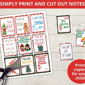 Christmas Lunchbox Notes, Lunchbox Notes for Kids, Positive ...