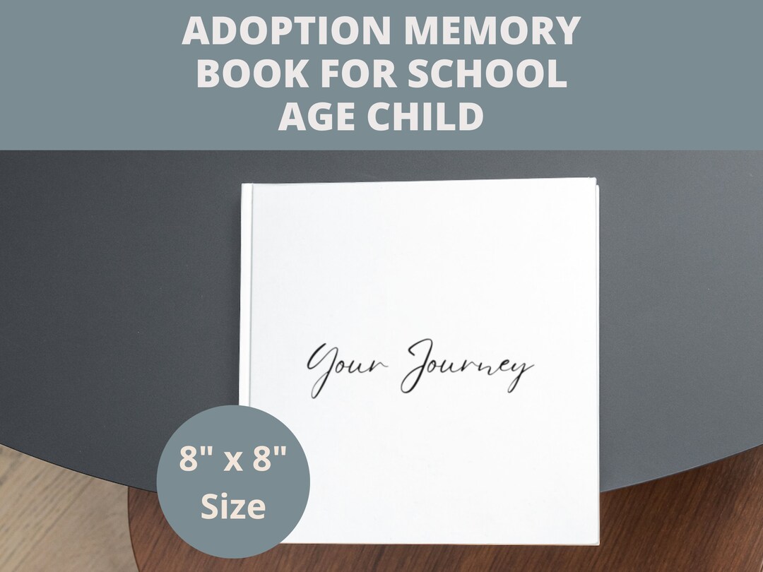 Adoption Memory Book, Memory Book for School , Adoption Journal, Older Child Adoption, Printable ...