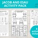 Jacob and Esau Bible Story for Kids Sunday School Activity - Etsy Canada