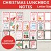 Christmas Lunchbox Notes, Lunchbox Notes for Kids, Positive ...