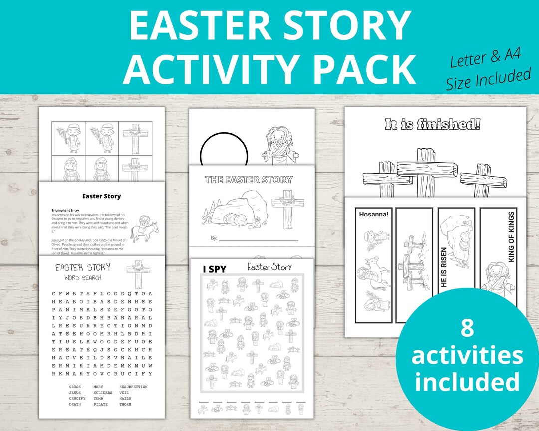 Easter Story Bible Story Activities Sunday School Craft - Etsy