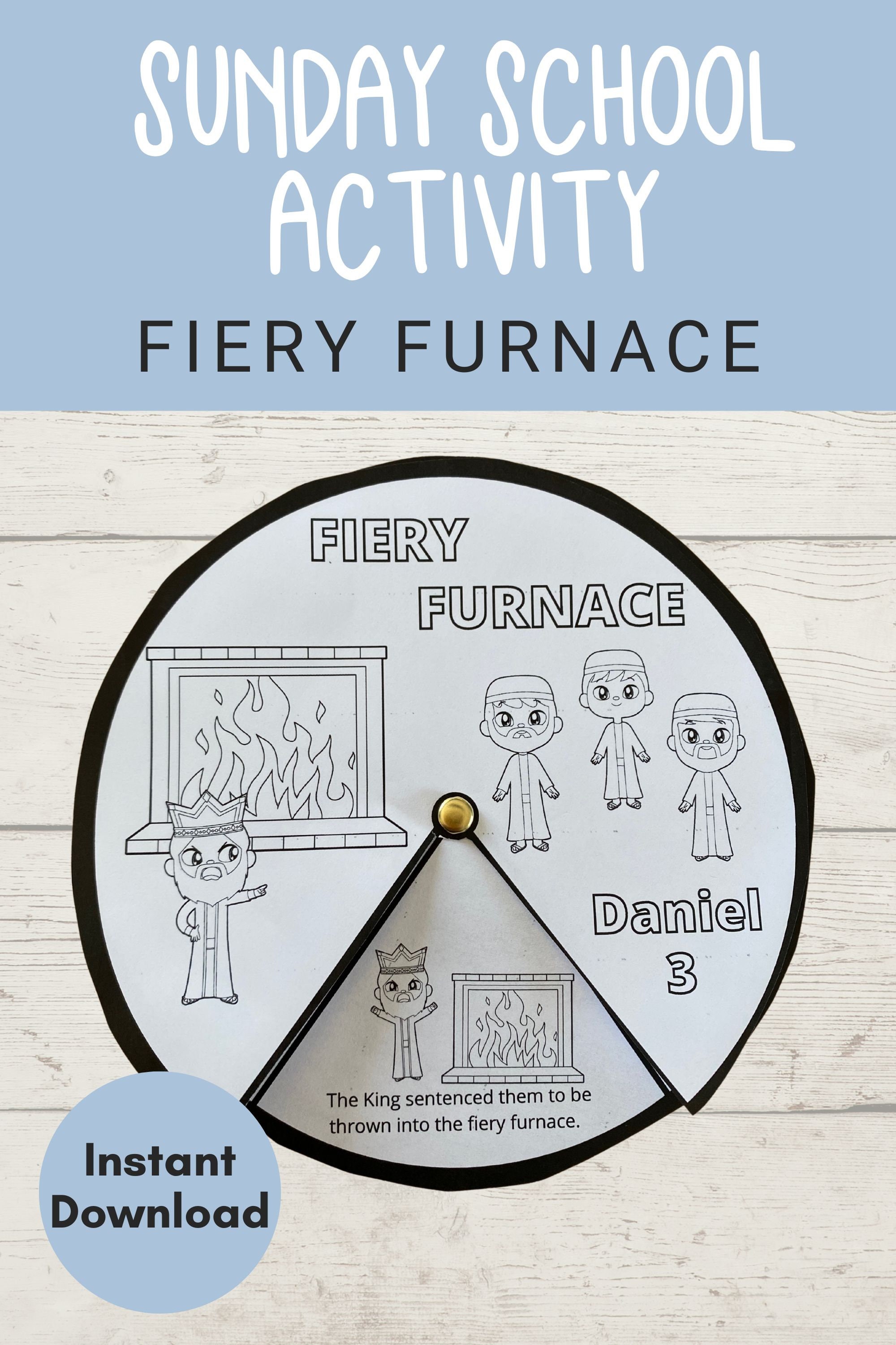 Actividad de escuela dominical de horno de fuego, Sadrac Mesac y ...