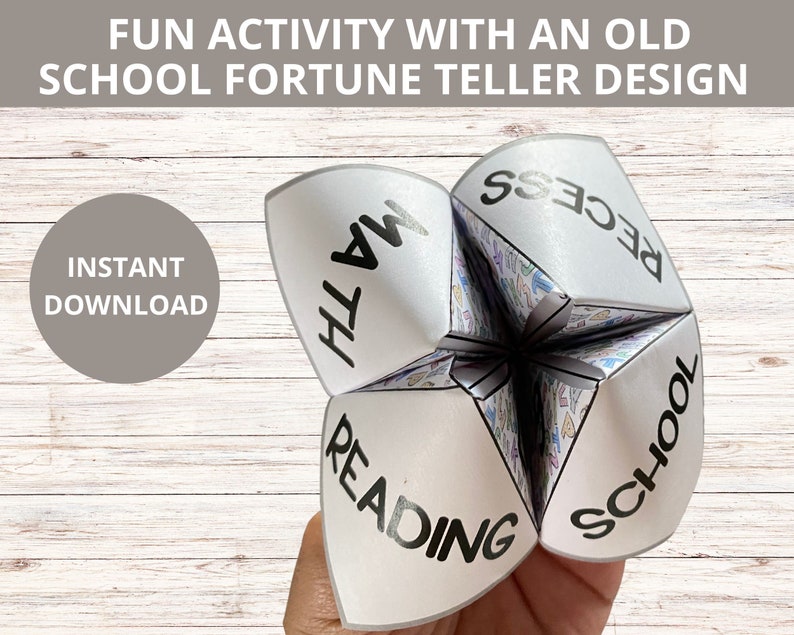 Back to School Activities, Jokes for Kids, Fortune Teller, Cootie ...