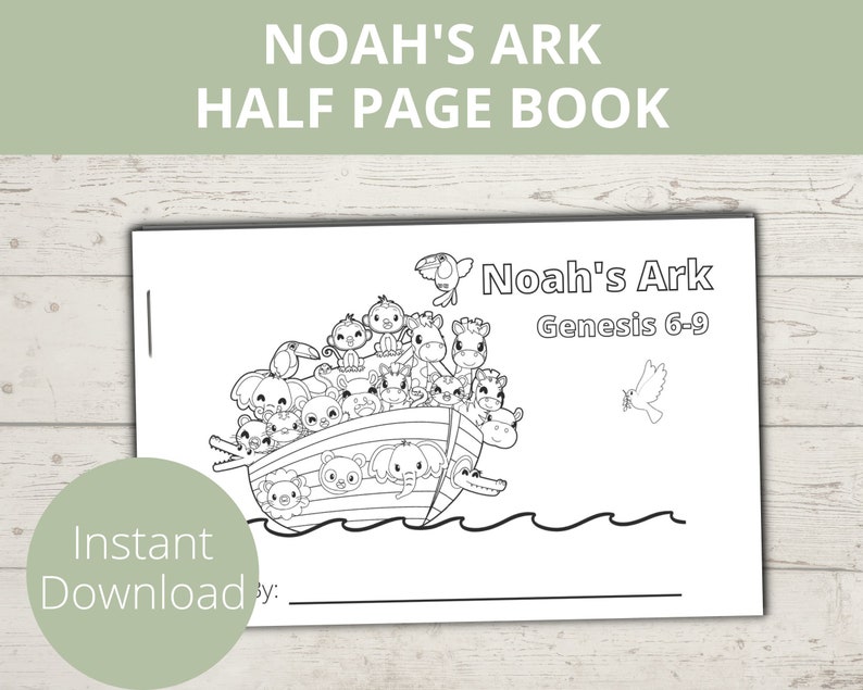 Noahs Ark Craft Noahs Ark Coloring Pages Sunday School - Etsy Canada