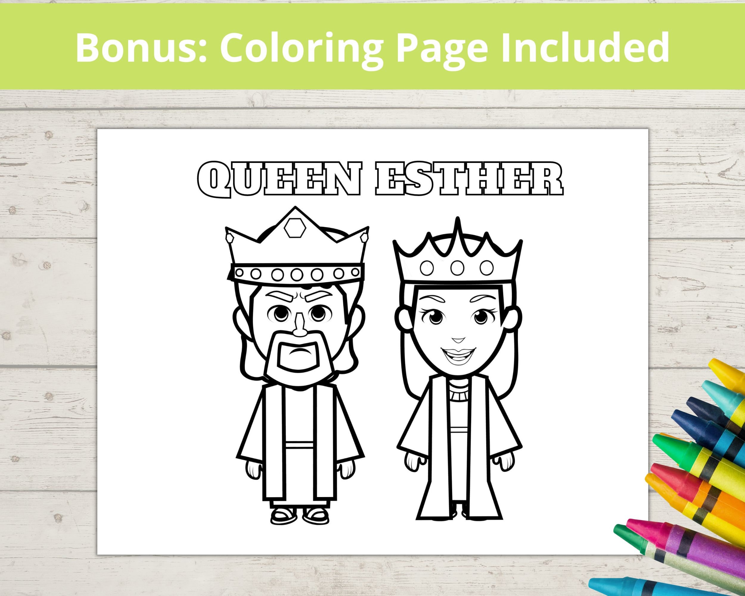 Queen Esther Craft, Bible Story for Kids, Esther 4 14, Esther Bible ...