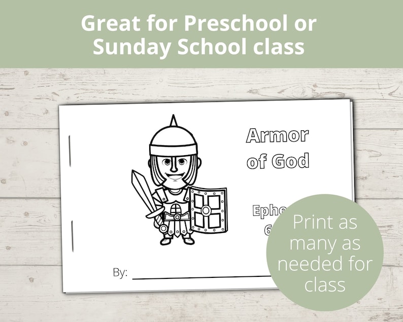 Armor of God Craft, Full Armor of God, Sunday School Craft, Ephesians 6 ...