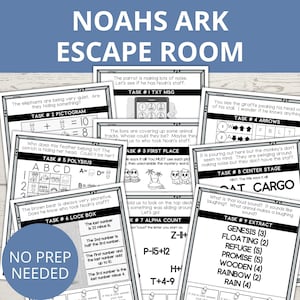 Bible Escape Room, Noahs Ark, Escape Room Kids, Sunday School ...