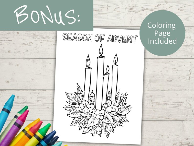 Advent Activity, Advent Christmas, Advent Coloring, Bible Activity ...