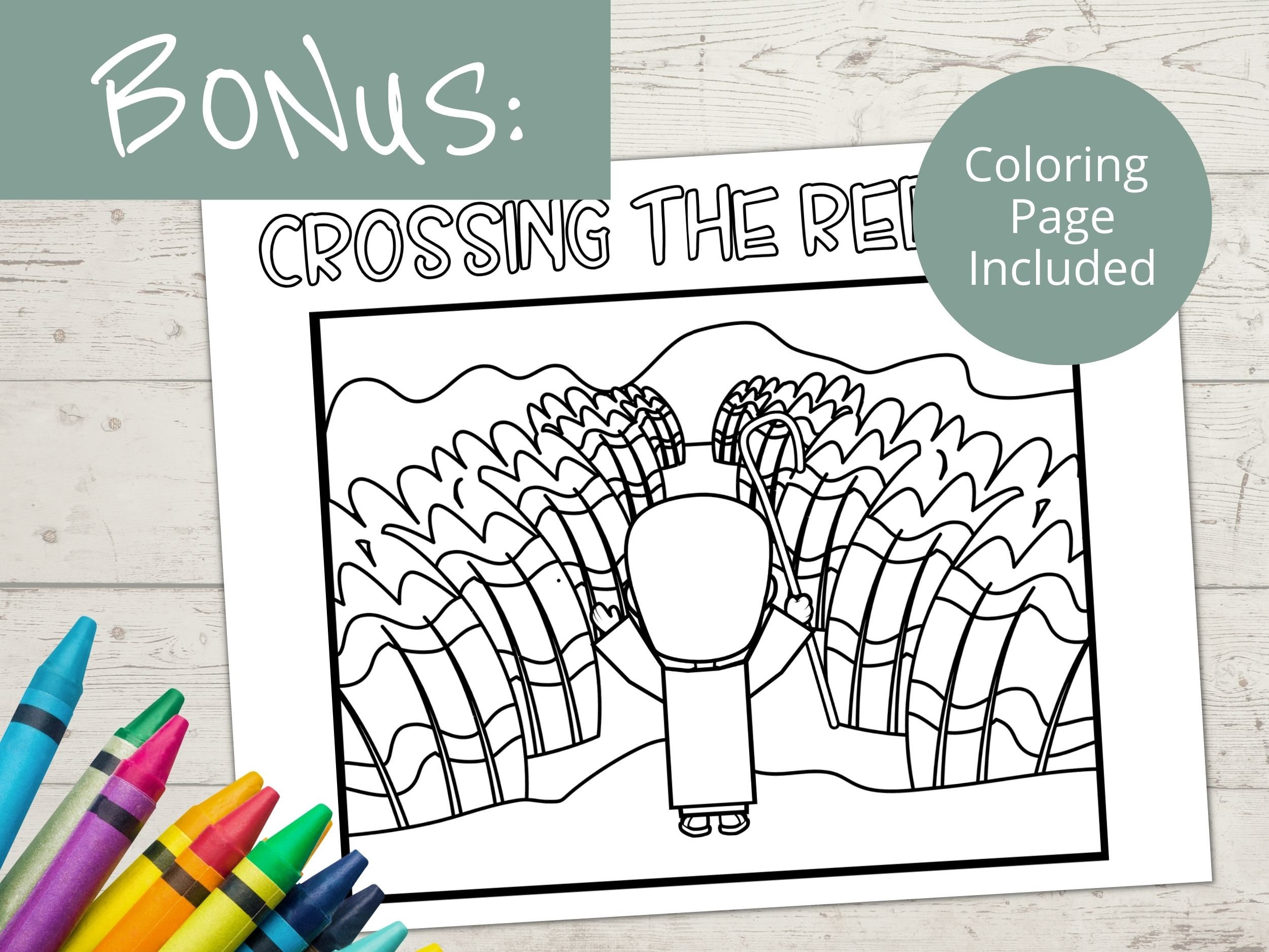 Crossing the Red Sea Craft, Moses and Red Sea, Church Kids Activity ...