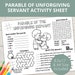 Parable of Unforgiving Servant, Forgiveness Christian, Sunday School ...