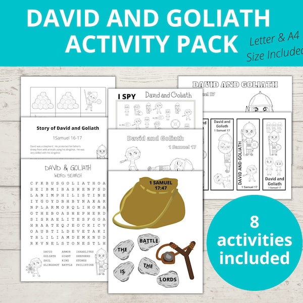 David and Goliath - Etsy