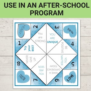 Positive Affirmation Fortune Teller, Affirmation Cards, Cootie Catcher ...