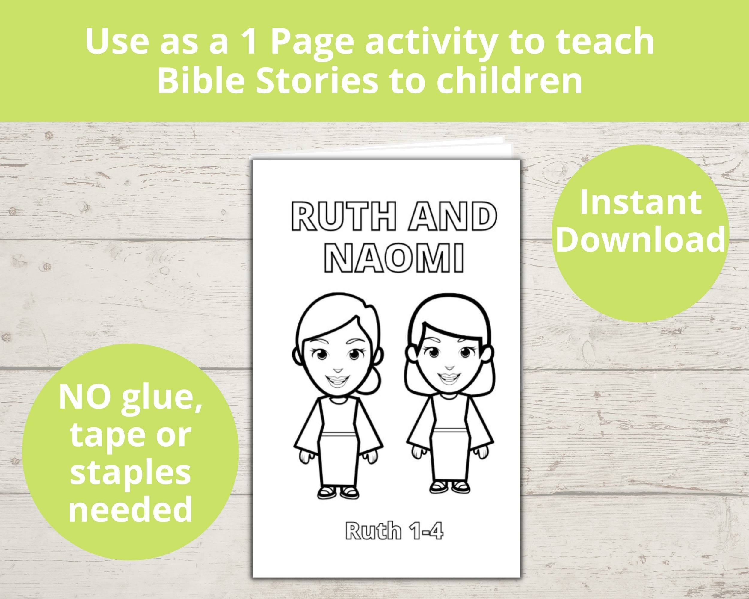 Ruth and Boaz, Ruth and Naomi Bible, Preschool Bible, Homeschool Bible ...