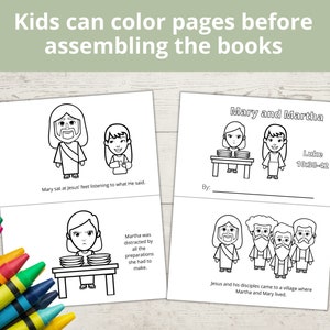 Mary and Martha, Martha and Mary Jesus, Preschool Bible Activities ...