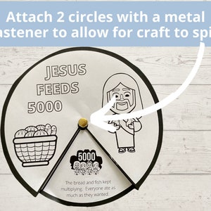 Jesus Feeds 5000 Craft, Loaves and Fishes, Bible Activities for Kids ...