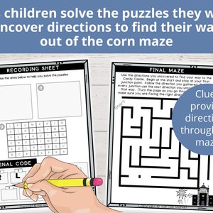 Fall Escape Room for Kids, Escape Room Printable, Thanksgiving Games ...