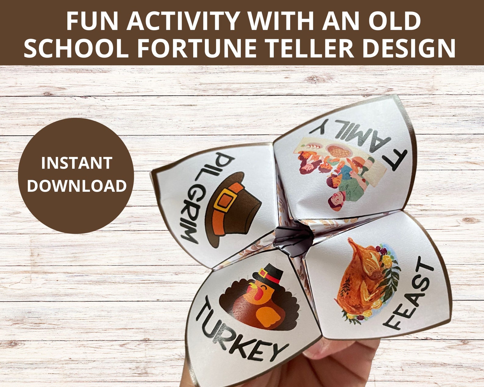 Thanksgiving Joke Cards, Thanksgiving Joke Teller, Fortune Teller ...