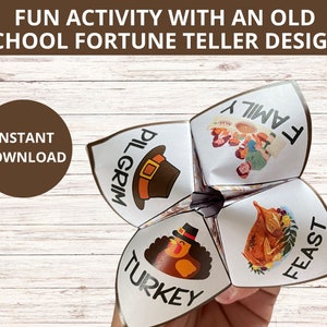 Thanksgiving Joke Cards, Thanksgiving Joke Teller, Fortune Teller ...