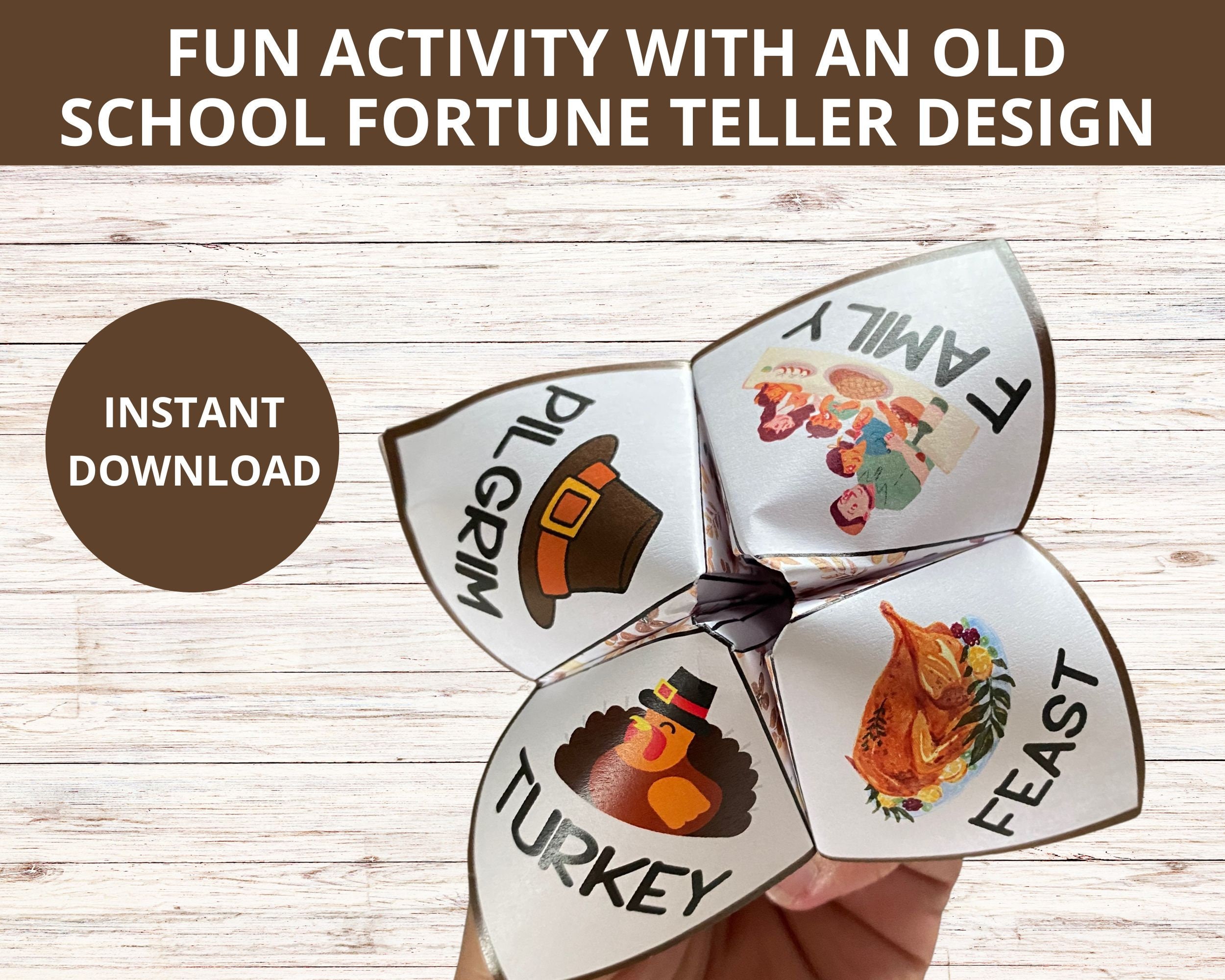 Thanksgiving Joke Cards, Thanksgiving Joke Teller, Fortune Teller ...