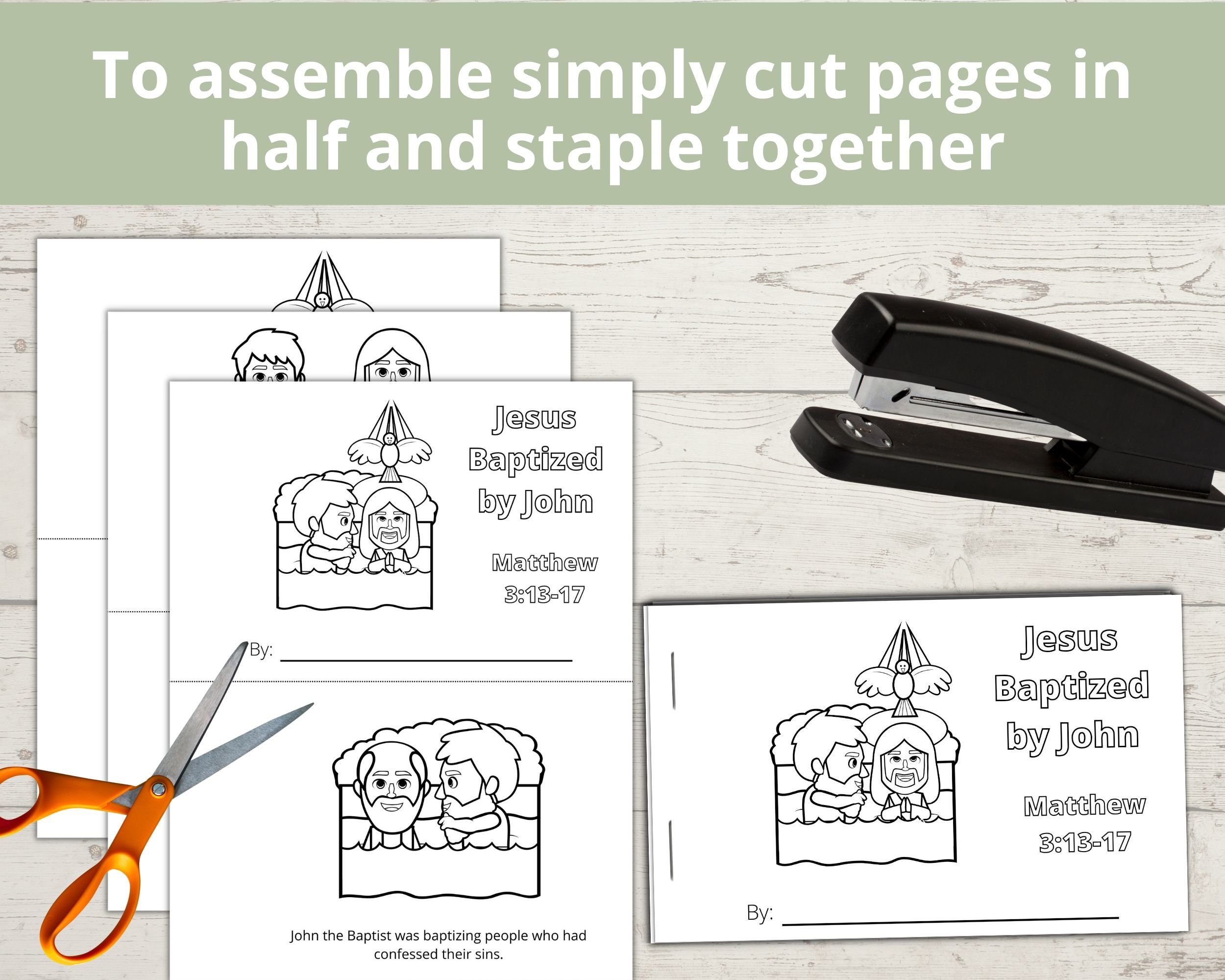 Jesus Baptism, Sunday School Crafts, Jesus Baptized, John the Baptist ...