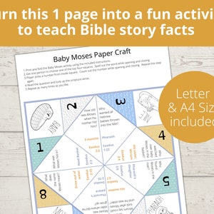 Baby Moses Activity, Bible Story Activity, Sunday School Crafts ...