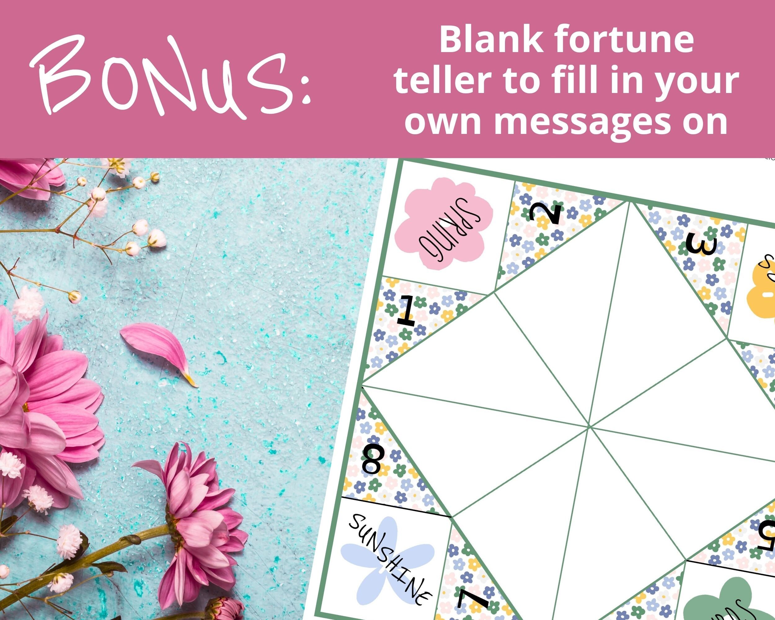 Joke Cards, Spring Fortune Teller, Joke Teller, Cootie Catcher ...