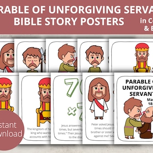 Parable of Unforgiving Servant Bible Crafts for Kids Church - Etsy